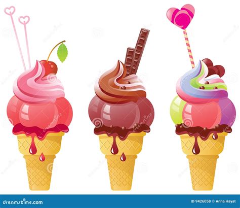 Fancy Ice Cream Stock Vector Illustration Of Cold Lollipop 9426058