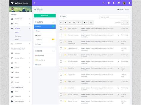 Alfa Bootstrap Dashboard Template With Dashboard UI Kit