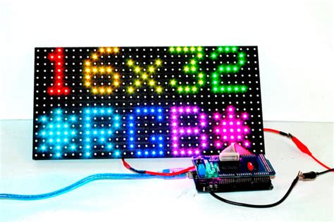 P10 And P6 Rgb Led Matrix Display Controller Arduino Based Scoreboard Scoreduino Dmd Module