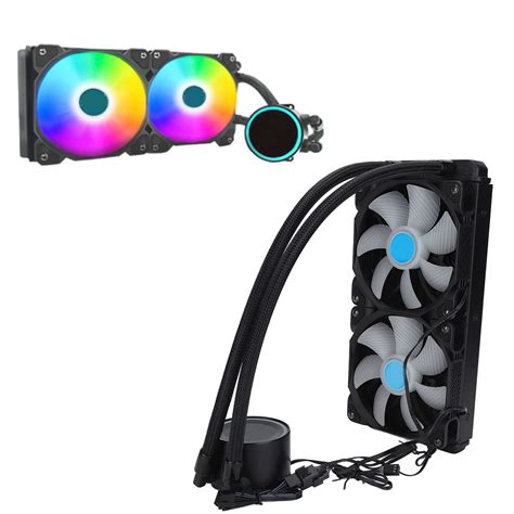 Water Cooler Dual Rgb Cpu Cooler Fan Integrated Water Cooling