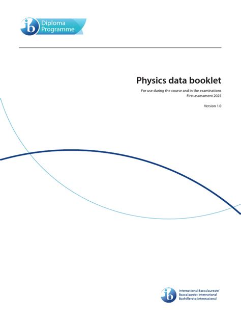Physics Data Book Pdf Electronvolt Area