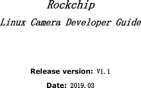 rockchip linux camera developer guide v1 1