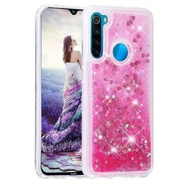 Dynamic Liquid Glitter Quicksand Sequins Tpu Phone Case For Mi Xiaomi Redmi Note Rose