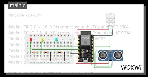 Dht22 Và Ultrasonic Sensor Copy Wokwi Esp32 Stm32 Arduino Simulator
