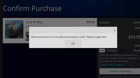 Weve Encountered An Error While Processing Your Order Solved