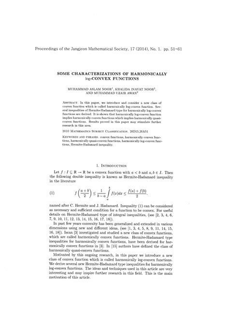 (PDF) Some characterizations of harmonically log-convex functions