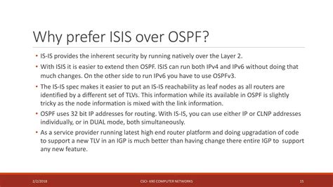 Comparing Ospf Vs Isis Pptx