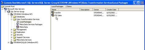 Sql Server Dts Designer Database Journal