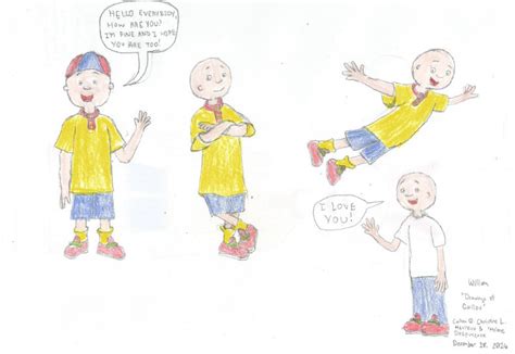 Caillou Drawings Colored By Willm3luvtrains On Deviantart