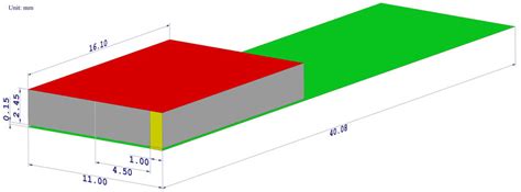 The Geometrical Layout Of A Designed Pifa Antenna Model The Radiating