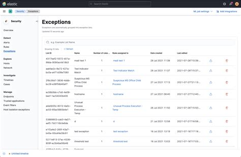 Rule Exceptions And Value Lists Elastic Security Solution 717