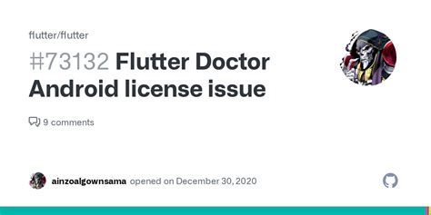 Flutter Doctor Android License Issue Issue Flutter Flutter GitHub