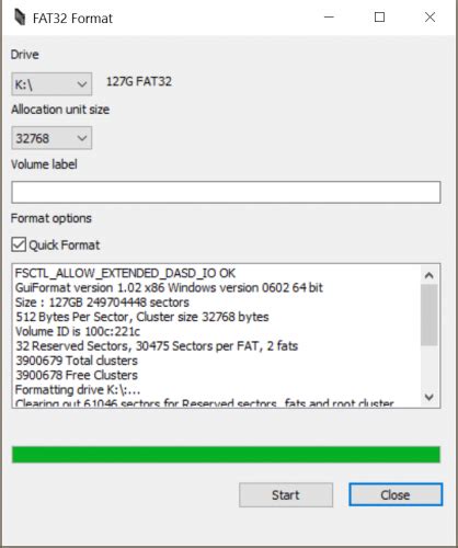 Fat32format Gui
