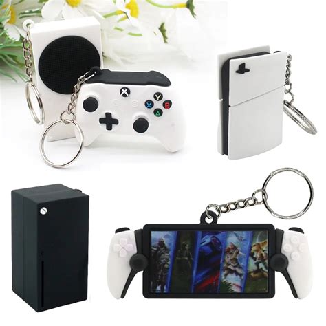 Ps5 Xbox Game Console Controller Model Keychains Mini Simulation Collection Key Chain Pendant