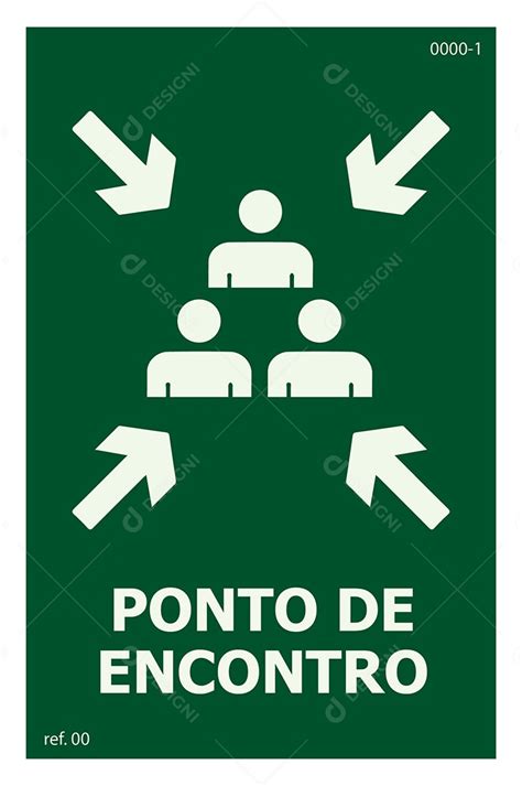 Placa De Ponto De Encontro De Emergência Vetor Eps Ai Download