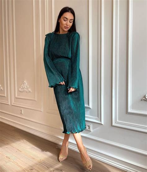 Buttons ️atelier On Instagram New 🍂 Платье в длине миди из элегантной легкой