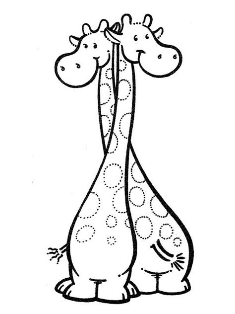 نقاشی زرافه برای کودکان؛ طرح های زیبا برای رنگ آمیزی ستاره
