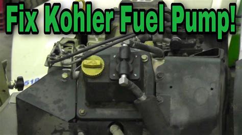 How To Fix Kohler Valve Cover Mounted Mechanical Fuel Pump - With Taryl - YouTube