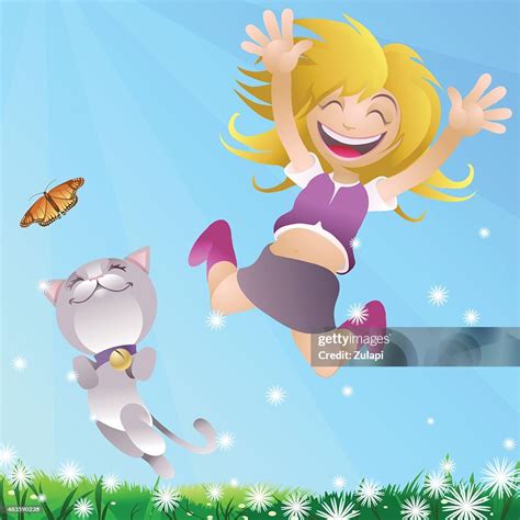 Clipart Sauter De Joie De Vivre