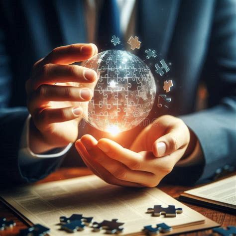 Problem Solving And Strategic Planning Puzzle Pieces In Hands Of