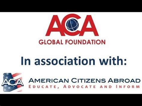 American Citizens Abroad Advocacy Work Youtube