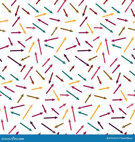 Seamless Pattern With Arrows Stock Vector Illustration Of Move Arrowhead