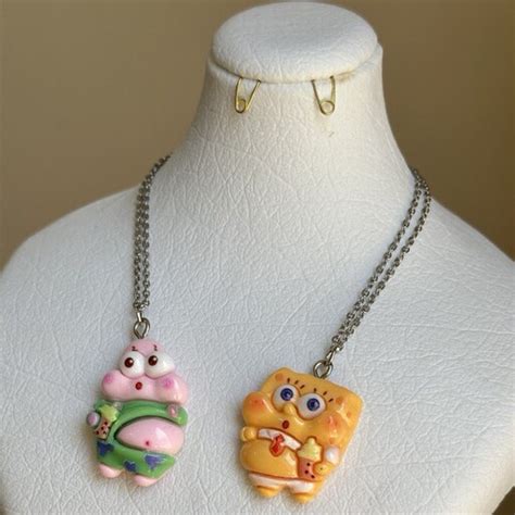 خرید و قیمت گردنبند کاپلی باب اسفنجی و پاتریک زنجیر استیل با کیفیت از غرفه بدلیجات با سلام