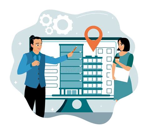 Two Professionals Analyze Interactive Design Visualization Data Stock