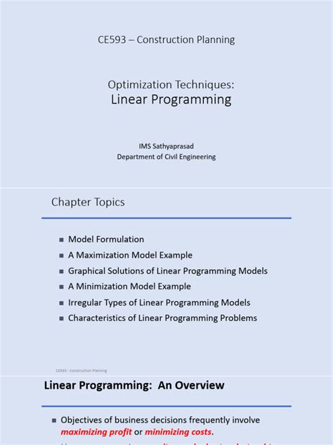 ce593 linear programming pdf linear programming mathematical