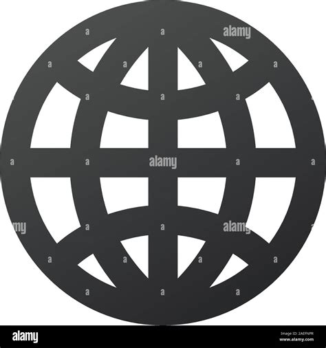 World Or Globe Icon Globe Symbol Stock Vector Illustration Isolated On White Background Stock