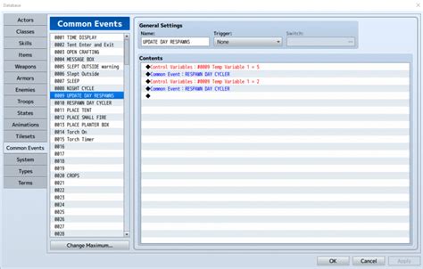 Yanflys Foraging System Works But Not With Spawned Events Rpg Maker