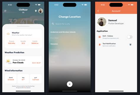 Flutter Weather App Built For Android And Ios With Source Code
