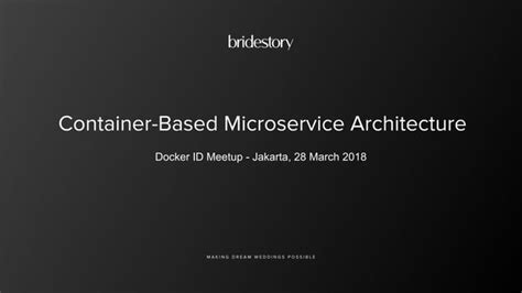 Container Based Microservice Architecture Ppt