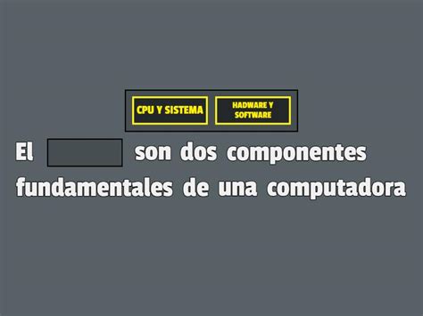 Software Y Hardware Complete The Sentence