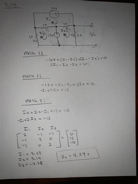 Solved Find Vo Using Loop Analysis For 377also If You