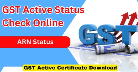 GST Active Status Check Online GST Active Certificate Download