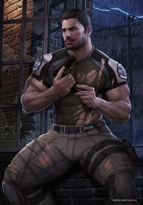 Chris Redfield Resident Evil And 1 More Drawn By Marcusrnarccus