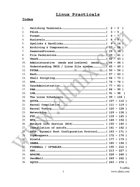Notes Linux Basic Course By Altnix Pdf Process Computing Zip