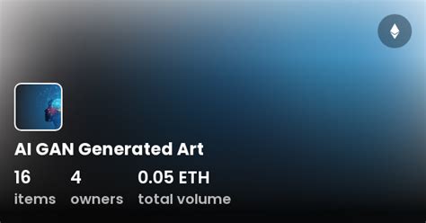 ai gan generated art collection opensea