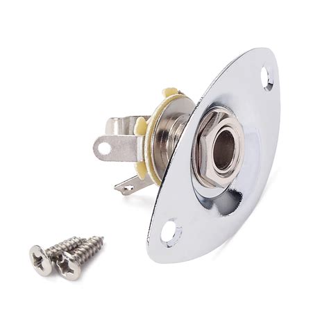 Guitar Jack Socket Electric Jacks Plug Cylinder Oval Output Bass