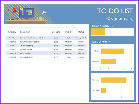 Excel Todo List Template Download Asehealth