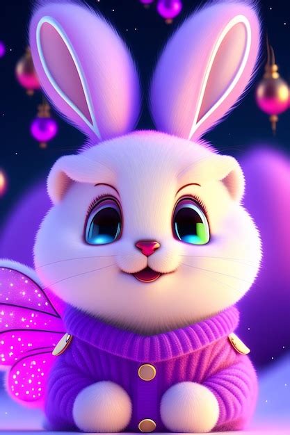 Premium Ai Image Cute Rabbit