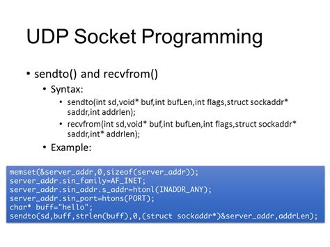 Udp And Multi Thread Socket Programming Ppt Video Online Download