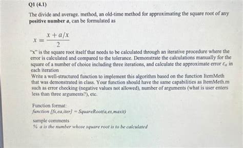 solved the divide and average method an old time method for 1