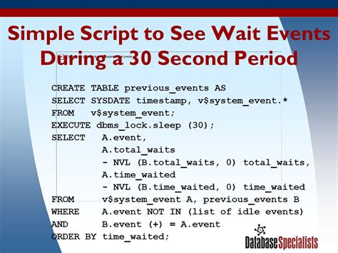 More Examples Of Interpreting Wait Events To Boost System Performance Ppt Download