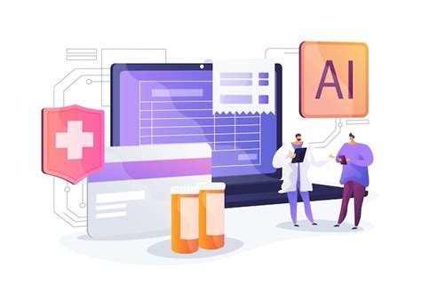 Premium Vector Aistreamlined Medical Billing And Coding Abstract Concept Vector Illustration