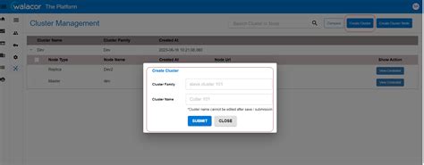 Creation Of Cluster And Node