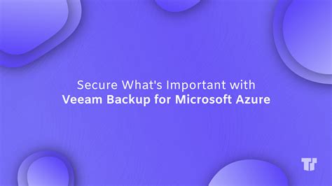 Secure Whats Important With Veeam Backup For Azure