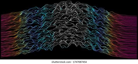 Generative Art Data Visualization Simplex Perlin Stock Vector Royalty Free 1747087454