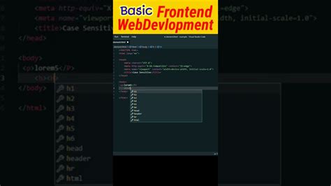 Html Case Sensitive Htmltutorial Html Htmltutorialforbeginners